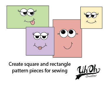 Cutting Rectangles/Squares Based on Measurements – UhOh Creations