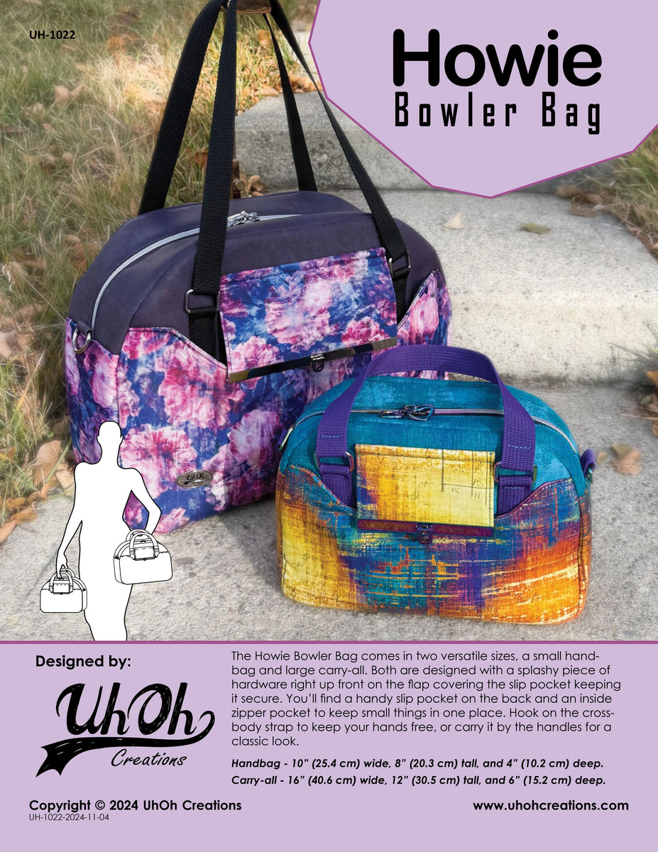 Howie Bowler Bag Pattern - PDF Download – UhOh Creations